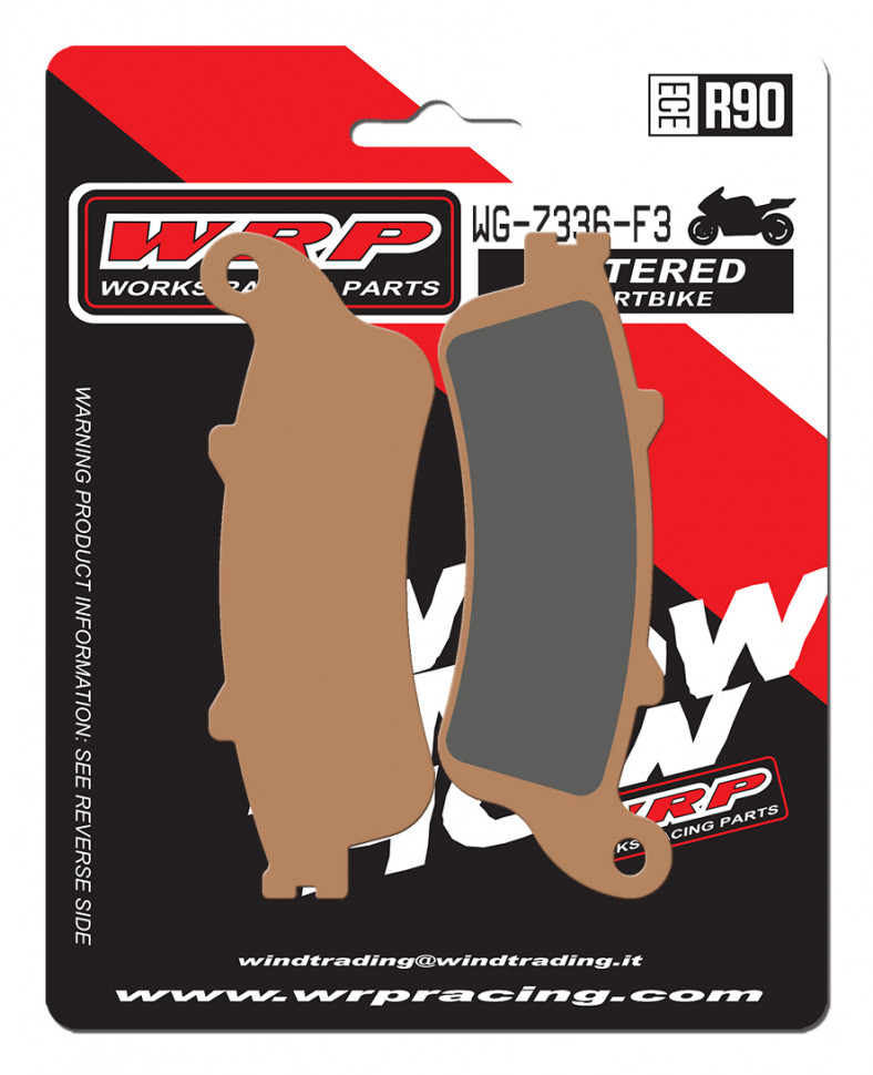 Тормозные колодки WRP WG-7336-F3 (LMP336 SR / FDB2098 / FDB2073 / FDB2075 / FA261 / FA281) для ...